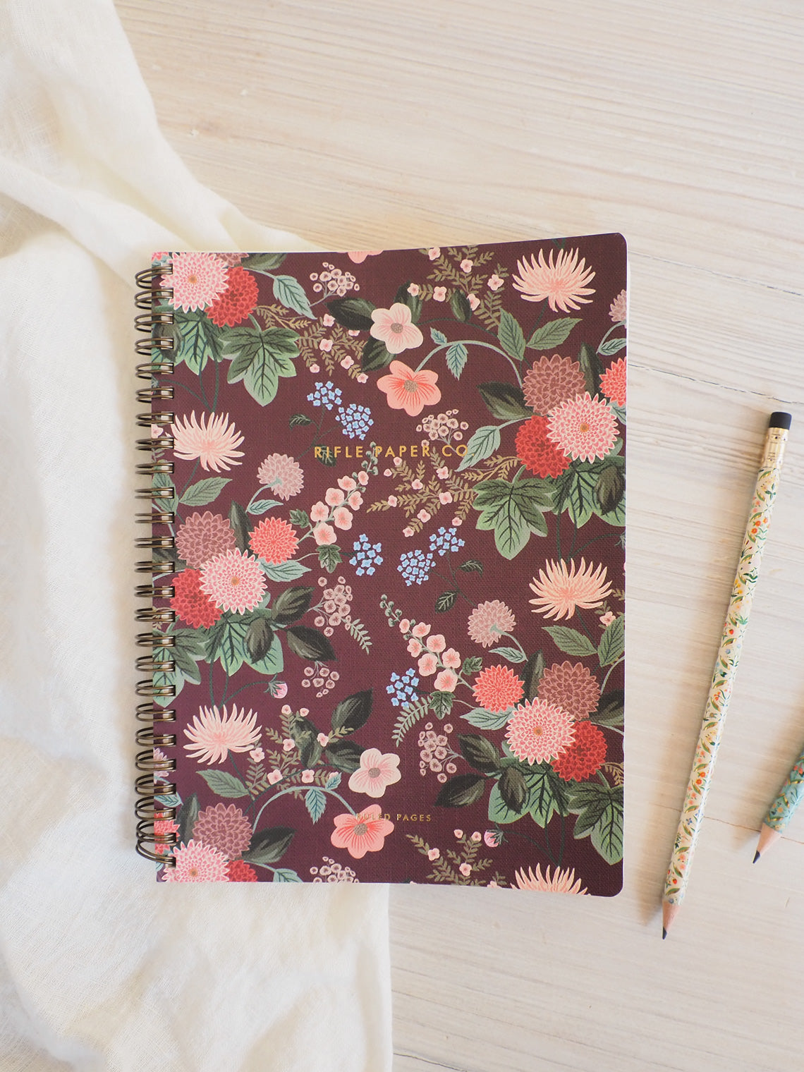 Dahlia Spiral Notebook | The Cross Living