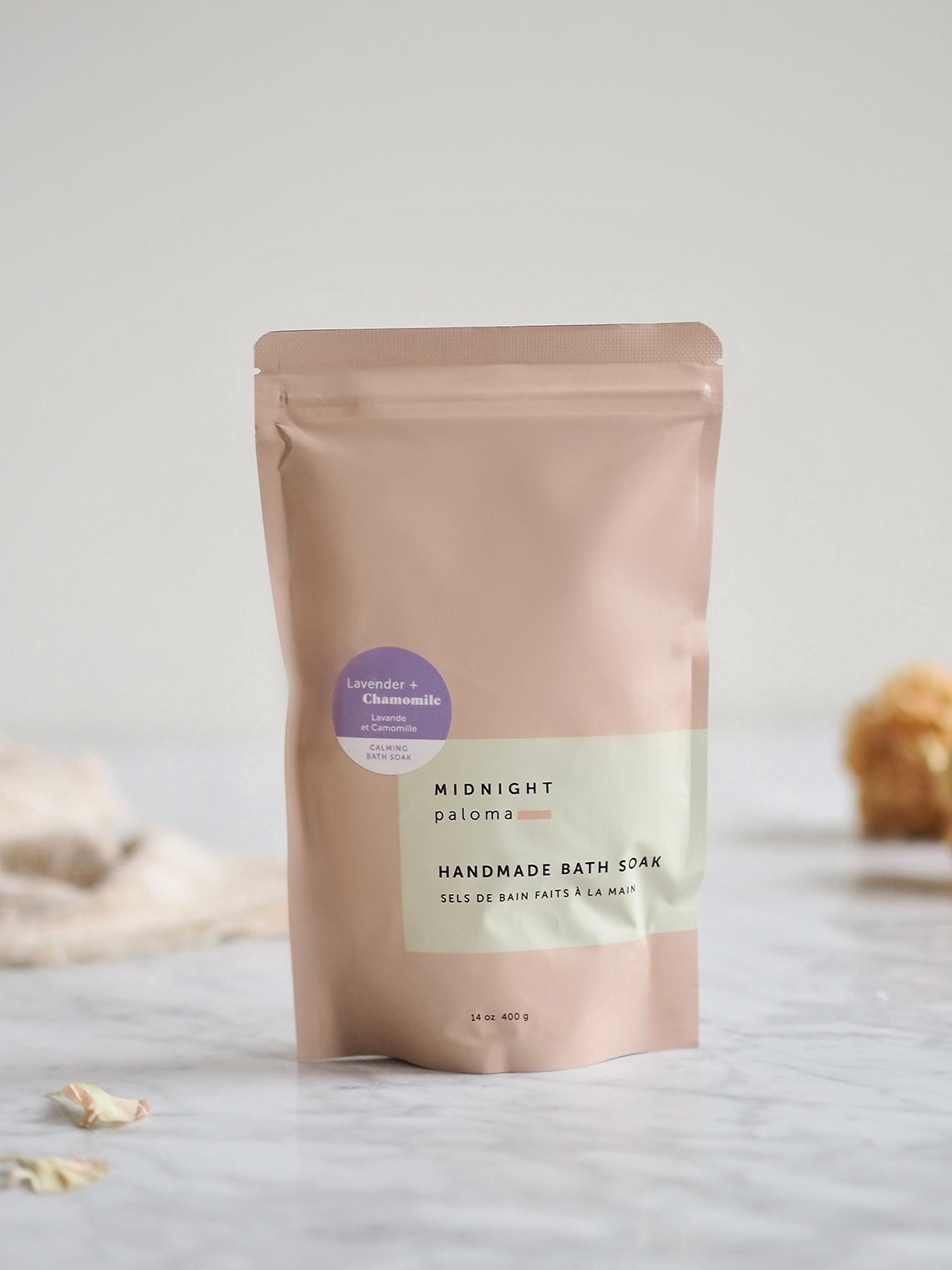 Lavender & Chamomile Calming Bath Soak 14oz | The Cross Living