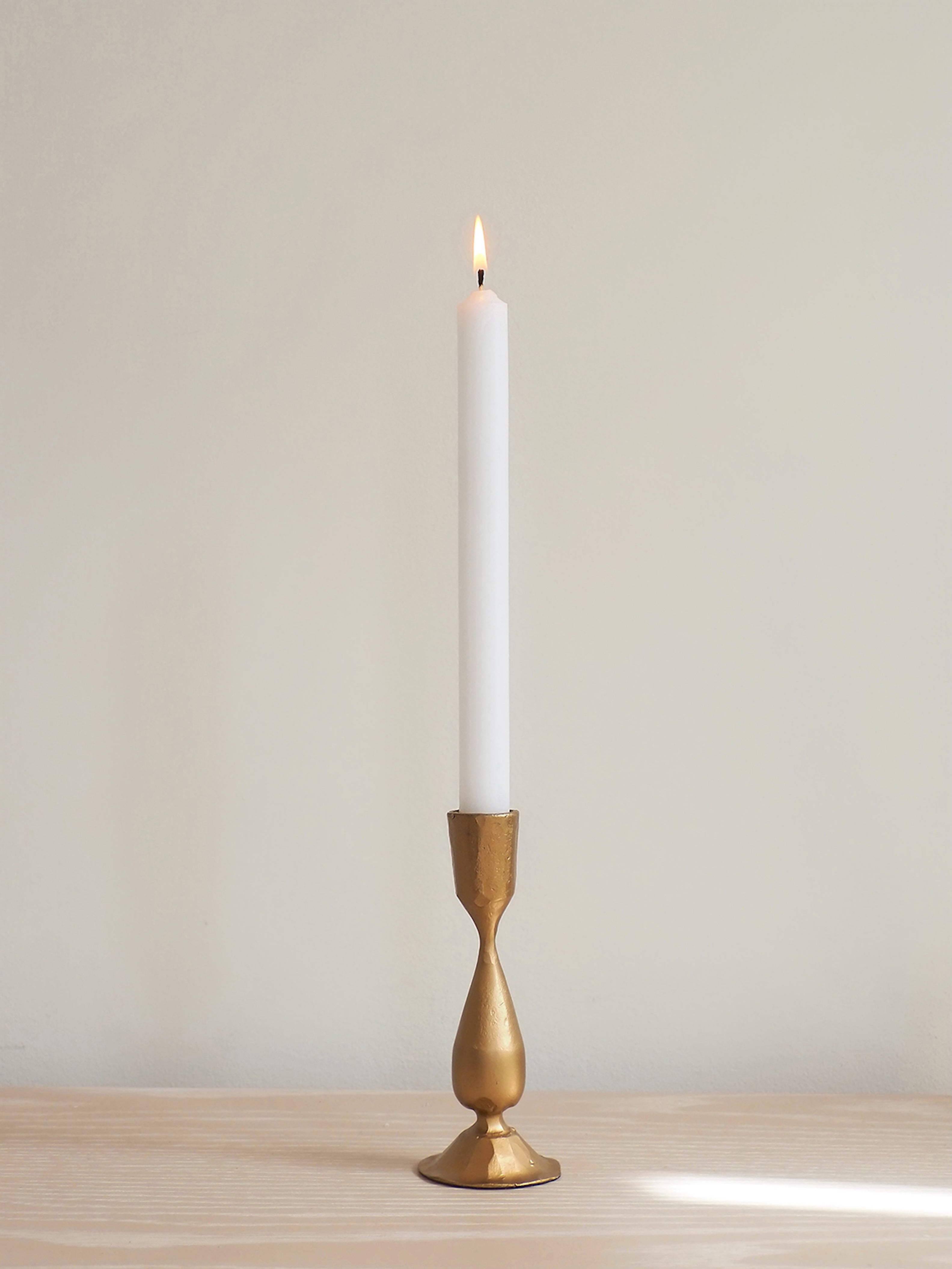 Twilight White Dinner Candle 10