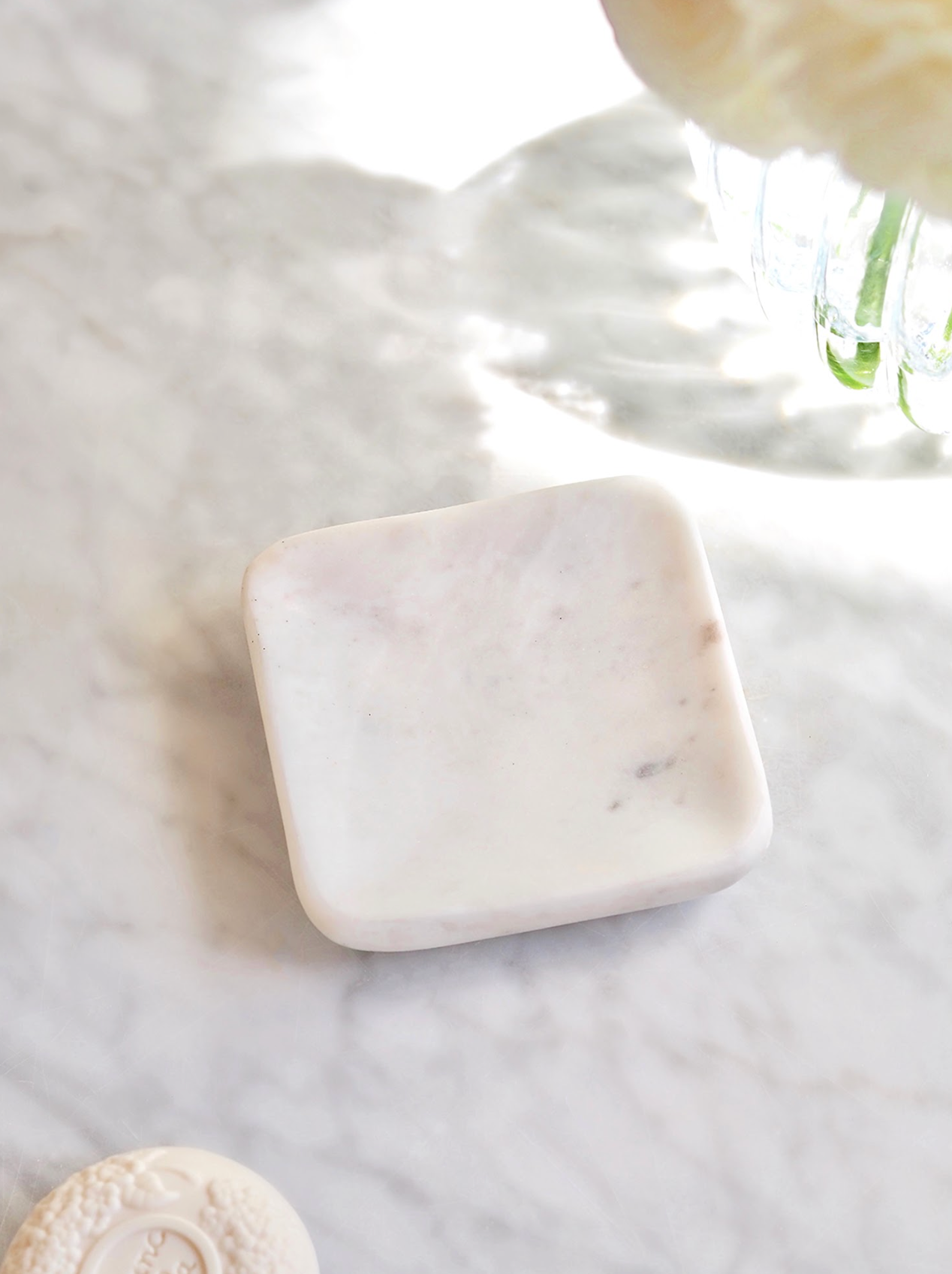Evie Marble Square Dish | The Cross Living