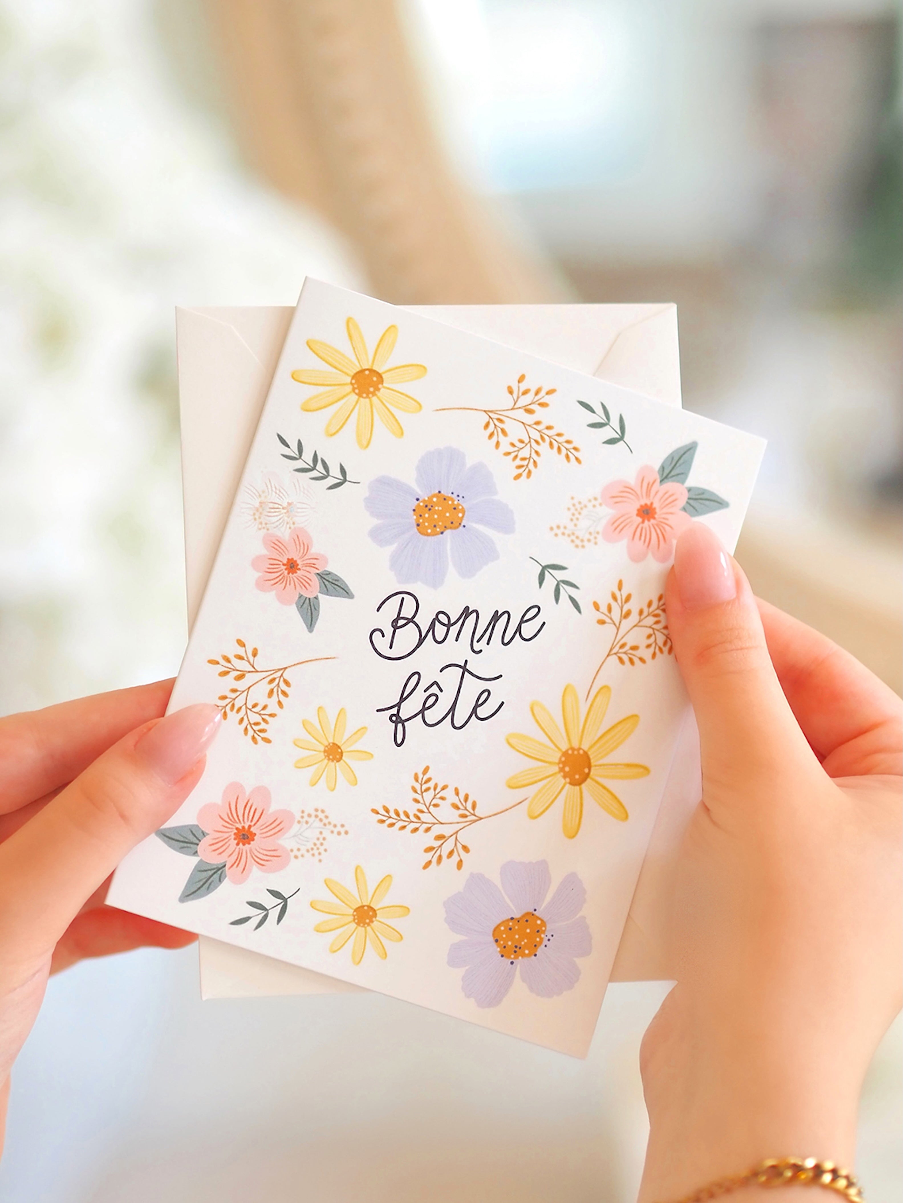 Flourish Bonne Fete Card