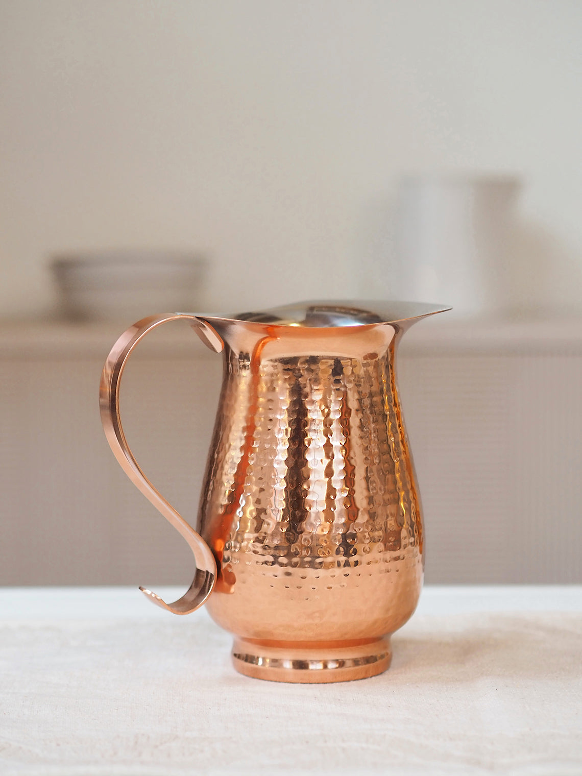 Hammered Copper Pitcher | The Cross Living