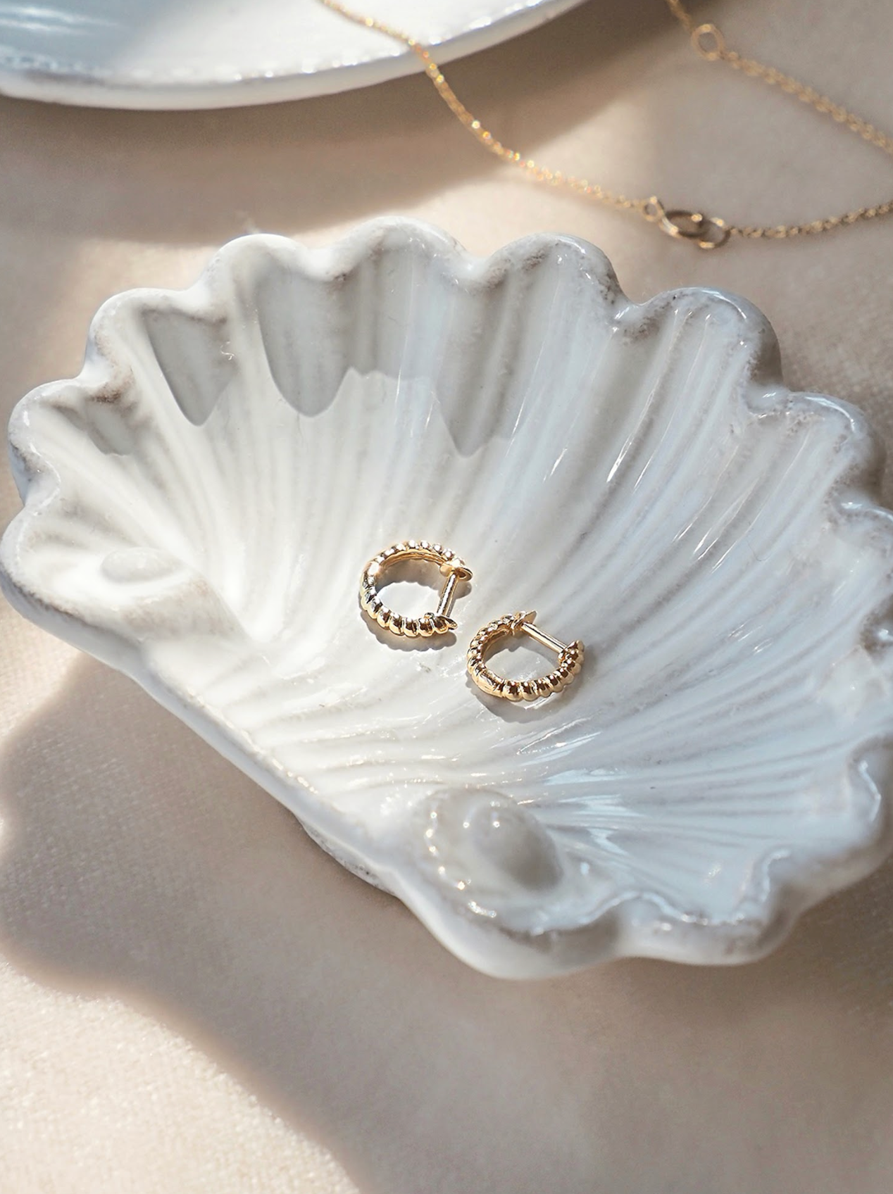 Petite Twist Huggies | 14K Gold | The Cross Living